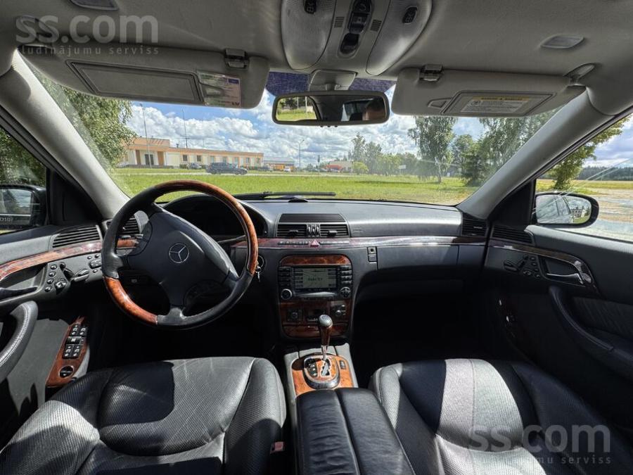 Melns Mercedes-Benz S 350 2004 Rīga, ar dzinēja tilpumu 3.70 L un nobraukumu 343 tūkst. km par 3500 €, foto 6 vietnē AUTOMOTO.COM.LV