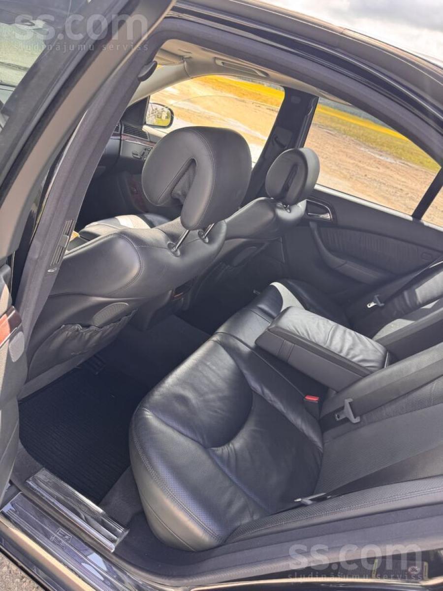 Melns Mercedes-Benz S 350 2004 Rīga, ar dzinēja tilpumu 3.70 L un nobraukumu 343 tūkst. km par 3500 €, foto 7 vietnē AUTOMOTO.COM.LV