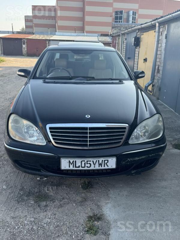 Melns Mercedes-Benz S 350 2005 Liepāja, ar dzinēja tilpumu 3.70 L un nobraukumu 240 tūkst. km par 1000 €, foto 5 vietnē AUTOMOTO.COM.LV