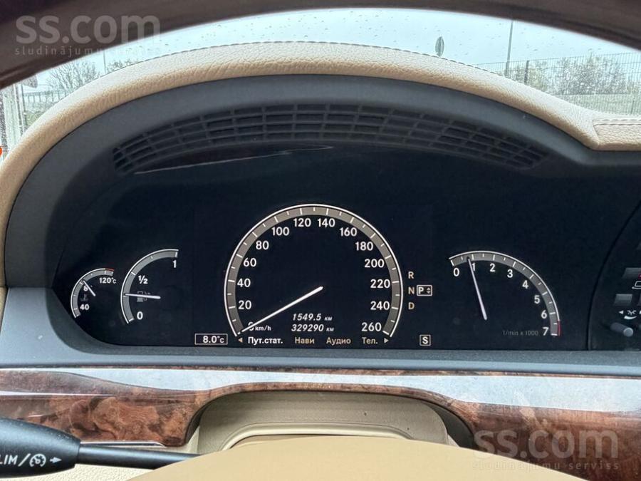 Melns Mercedes-Benz S 350 2005 Rīga, ar dzinēja tilpumu 3.50 L un nobraukumu 328 tūkst. km par 6490 €, foto 17 vietnē AUTOMOTO.COM.LV