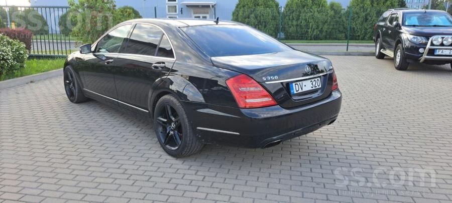Melns Mercedes-Benz S 350 2010 Rīga, ar dzinēja tilpumu 3.00 L un nobraukumu 500 tūkst. km par 9500 €, foto 5 vietnē AUTOMOTO.COM.LV