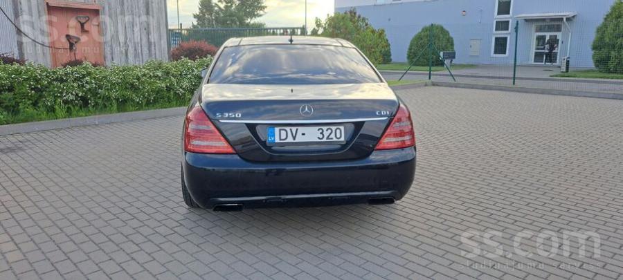 Melns Mercedes-Benz S 350 2010 Rīga, ar dzinēja tilpumu 3.00 L un nobraukumu 500 tūkst. km par 9500 €, foto 6 vietnē AUTOMOTO.COM.LV