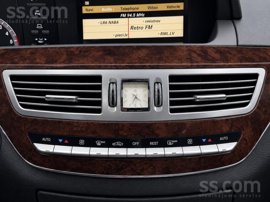 Melns Mercedes-Benz S 350 2010 Rīga, ar dzinēja tilpumu 3.00 L un nobraukumu 319 tūkst. km par 10000 €, foto 20 vietnē AUTOMOTO.COM.LV