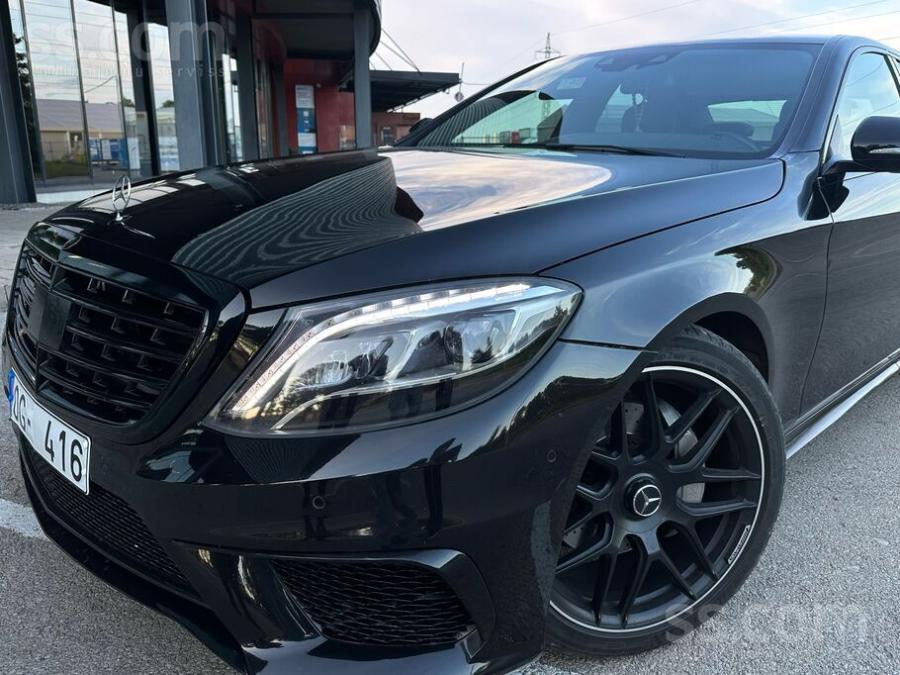 Black Mercedes-Benz S 350 2013 in Riga, with an engine capacity of 3.50 L and mileage of 0 thousand km for 24000 €, photo 3 on AUTOMOTO.COM.LV