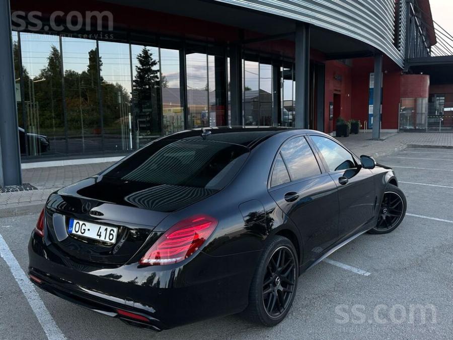 Black Mercedes-Benz S 350 2013 in Riga, with an engine capacity of 3.50 L and mileage of 0 thousand km for 24000 €, photo 4 on AUTOMOTO.COM.LV