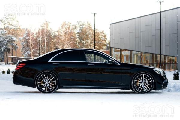 Black Mercedes-Benz S 350 2013 in Riga, with an engine capacity of 3.00 L and mileage of 164 thousand km for 28800 €, photo 7 on AUTOMOTO.COM.LV