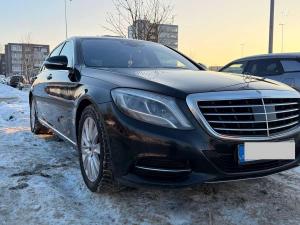 Black Mercedes-Benz S 350 2013 in Vilnius, with an engine capacity of 2.99 L and mileage of 357 thousand km for 16990 €, photo 2 on AUTOMOTO.COM.LV