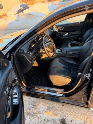 Black Mercedes-Benz S 350 2013 in Vilnius, with an engine capacity of 2.99 L and mileage of 357 thousand km for 16990 €, photo 10 on AUTOMOTO.COM.LV