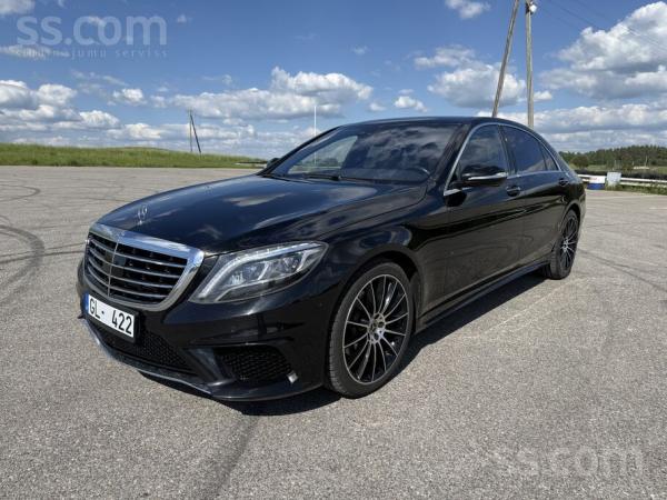 Black Mercedes-Benz S 350 2013 in Valmiera, with an engine capacity of 3.00 L and mileage of 335 thousand km for 23500 €, photo 2 on AUTOMOTO.COM.LV