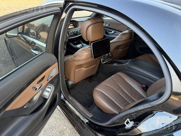 Black Mercedes-Benz S 350 2013 in Valmiera, with an engine capacity of 3.00 L and mileage of 335 thousand km for 23500 €, photo 5 on AUTOMOTO.COM.LV