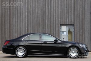 Black Mercedes-Benz S 350 2013 in Tukums, with an engine capacity of 3.00 L and mileage of 170 thousand km for 35000 €, photo 3 on AUTOMOTO.COM.LV