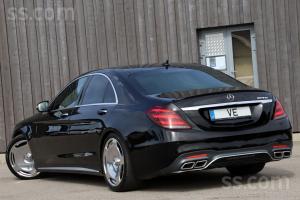 Black Mercedes-Benz S 350 2013 in Tukums, with an engine capacity of 3.00 L and mileage of 170 thousand km for 35000 €, photo 5 on AUTOMOTO.COM.LV