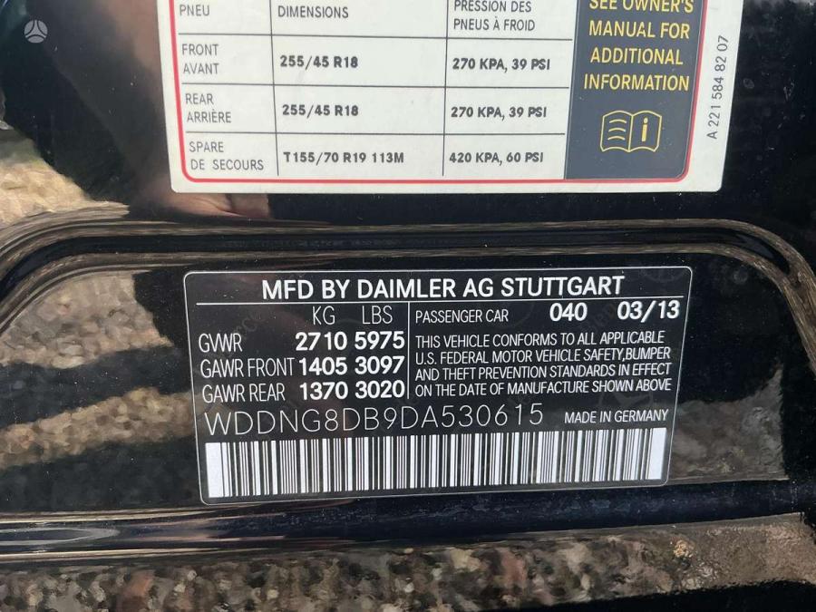 Melns Mercedes-Benz S 350 2013 Kaišiadorys, ar dzinēja tilpumu 2.99 L un nobraukumu 298 tūkst. km par 5555 €, foto 40 vietnē AUTOMOTO.COM.LV