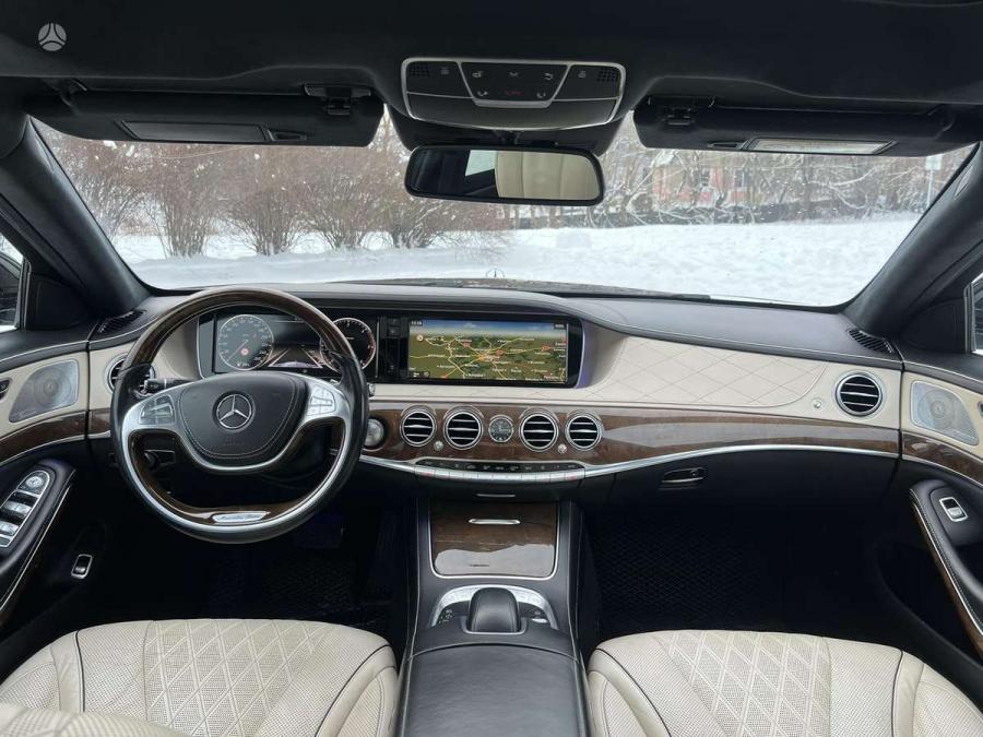 Melns Mercedes-Benz S 350 2014 Viļņa, ar dzinēja tilpumu 2.99 L un nobraukumu 317 tūkst. km par 17900 €, foto 10 vietnē AUTOMOTO.COM.LV