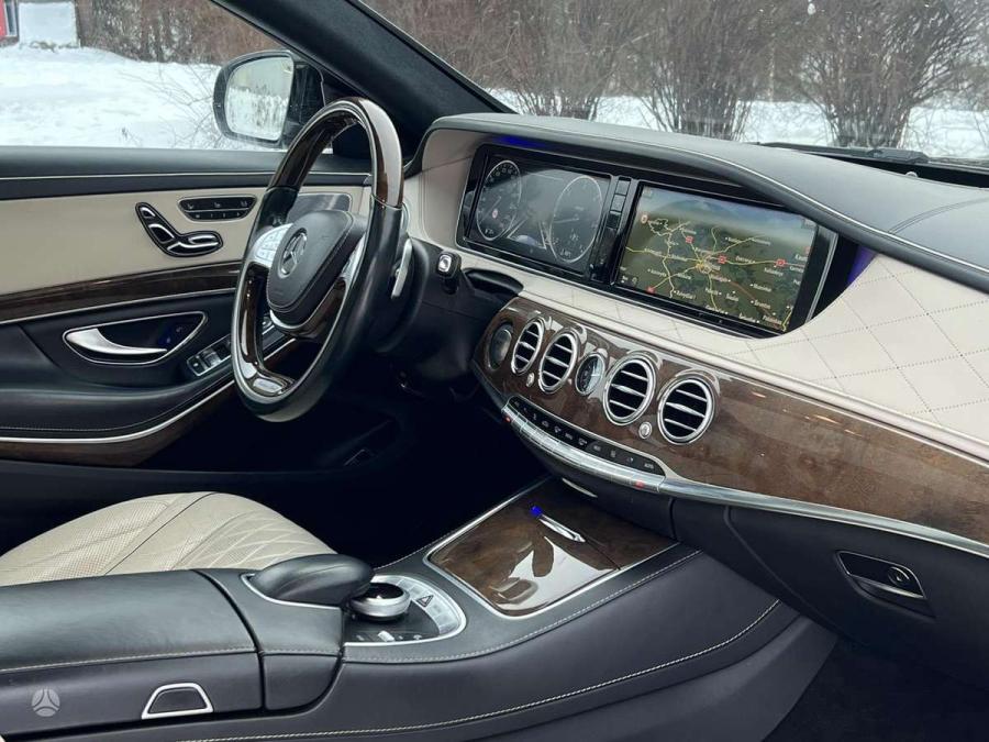 Melns Mercedes-Benz S 350 2014 Viļņa, ar dzinēja tilpumu 2.99 L un nobraukumu 317 tūkst. km par 17900 €, foto 11 vietnē AUTOMOTO.COM.LV
