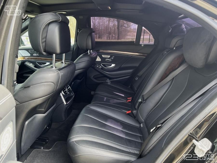 Melns Mercedes-Benz S 350 2014 Tauragė, ar dzinēja tilpumu 3.00 L un nobraukumu 225 tūkst. km par 19900 €, foto 12 vietnē AUTOMOTO.COM.LV