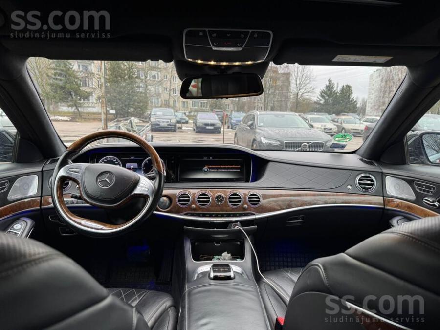 Melns Mercedes-Benz S 350 2014 Rīga, ar dzinēja tilpumu 3.00 L un nobraukumu 237 tūkst. km par 25000 €, foto 5 vietnē AUTOMOTO.COM.LV