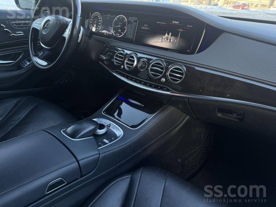 Melns Mercedes-Benz S 350 2014 Rīga, ar dzinēja tilpumu 3.00 L un nobraukumu 225 tūkst. km par 20750 €, foto 14 vietnē AUTOMOTO.COM.LV