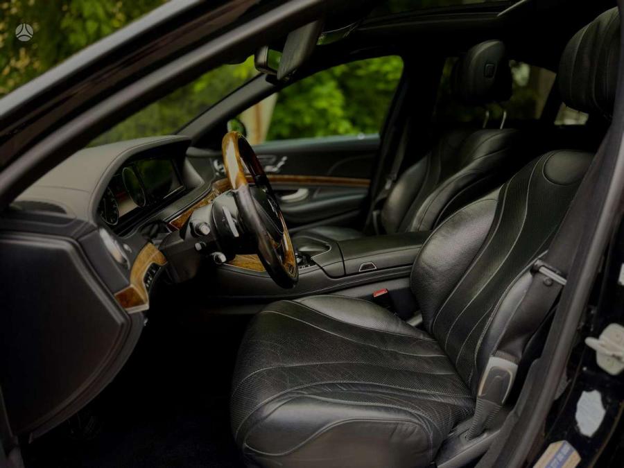 Melns Mercedes-Benz S 350 2014 Viļņa, ar dzinēja tilpumu 2.99 L un nobraukumu 420 tūkst. km par 21800 €, foto 18 vietnē AUTOMOTO.COM.LV