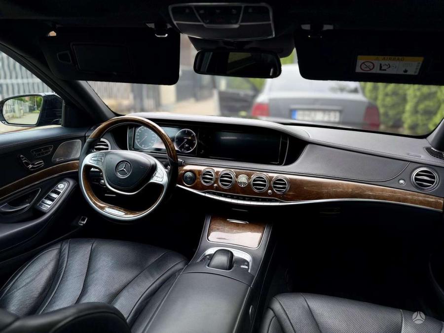 Melns Mercedes-Benz S 350 2014 Viļņa, ar dzinēja tilpumu 2.99 L un nobraukumu 420 tūkst. km par 21800 €, foto 20 vietnē AUTOMOTO.COM.LV