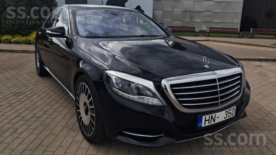 Melns Mercedes-Benz S 350 2014 Rīga, ar dzinēja tilpumu 3.00 L un nobraukumu 0 tūkst. km par 23500 €, foto 1 vietnē AUTOMOTO.COM.LV
