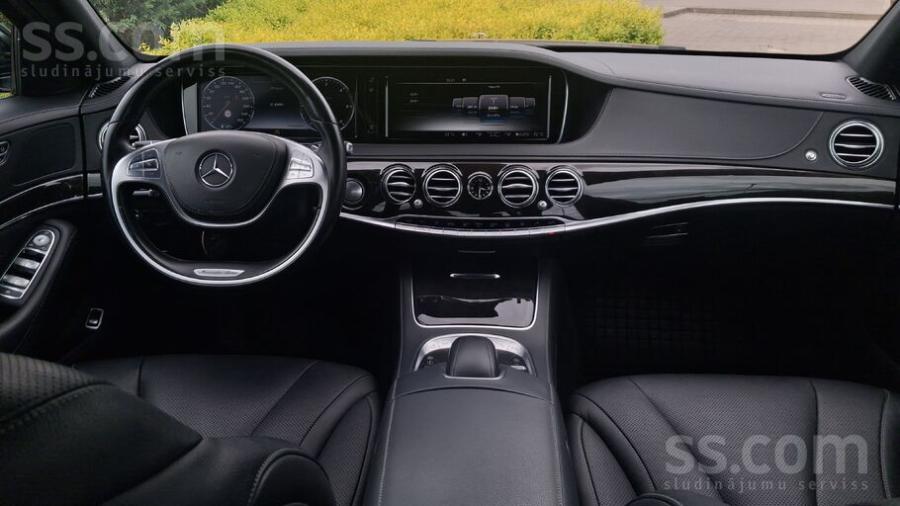 Melns Mercedes-Benz S 350 2014 Rīga, ar dzinēja tilpumu 3.00 L un nobraukumu 0 tūkst. km par 23500 €, foto 24 vietnē AUTOMOTO.COM.LV