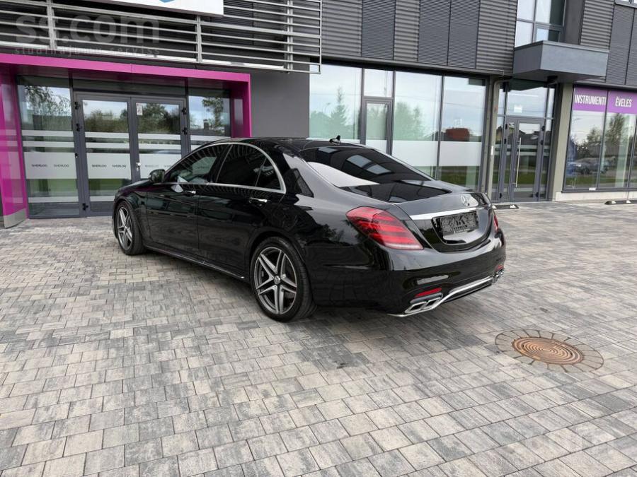 Black Mercedes-Benz S 350 2014 in Riga, with an engine capacity of 3.00 L and mileage of 180 thousand km for 36900 €, photo 5 on AUTOMOTO.COM.LV