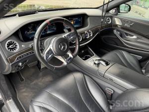 Black Mercedes-Benz S 350 2014 in Riga, with an engine capacity of 3.00 L and mileage of 180 thousand km for 36900 €, photo 6 on AUTOMOTO.COM.LV