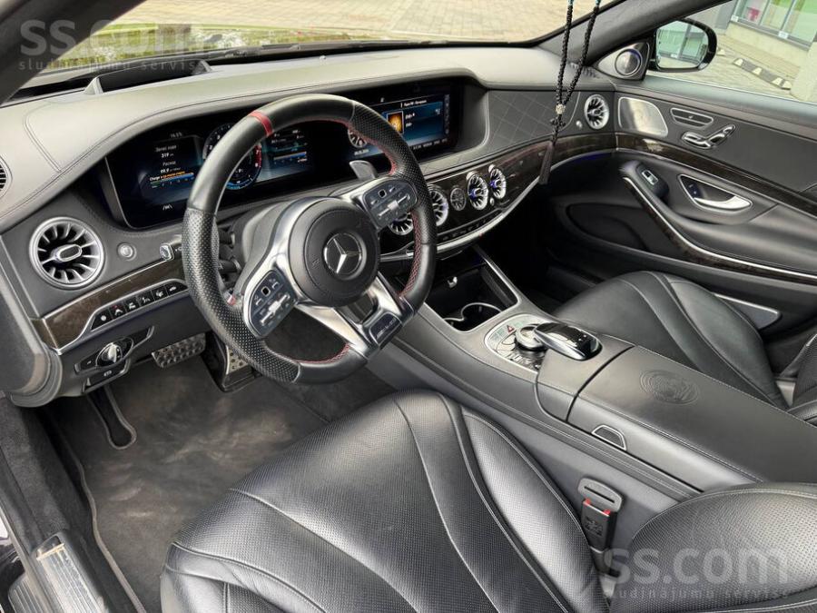 Black Mercedes-Benz S 350 2014 in Riga, with an engine capacity of 3.00 L and mileage of 180 thousand km for 36900 €, photo 6 on AUTOMOTO.COM.LV