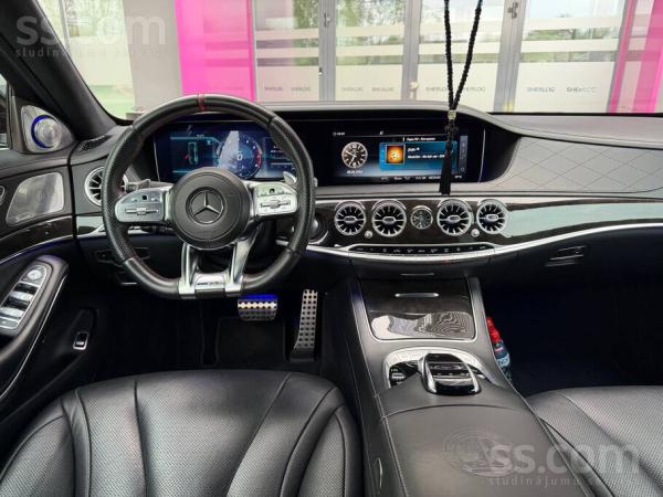Black Mercedes-Benz S 350 2014 in Riga, with an engine capacity of 3.00 L and mileage of 180 thousand km for 36900 €, photo 7 on AUTOMOTO.COM.LV
