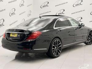 Black Mercedes-Benz S 350 2014 in Vilnius, with an engine capacity of 2.99 L and mileage of 455 thousand km for 15900 €, photo 4 on AUTOMOTO.COM.LV