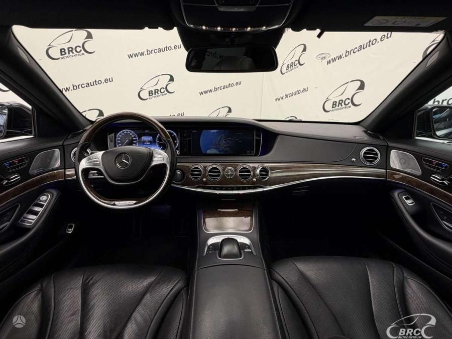 Black Mercedes-Benz S 350 2014 in Vilnius, with an engine capacity of 2.99 L and mileage of 455 thousand km for 15900 €, photo 5 on AUTOMOTO.COM.LV