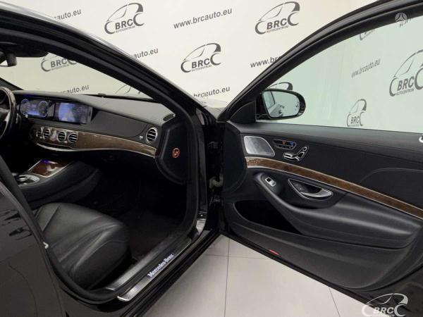 Black Mercedes-Benz S 350 2014 in Vilnius, with an engine capacity of 2.99 L and mileage of 455 thousand km for 15900 €, photo 8 on AUTOMOTO.COM.LV