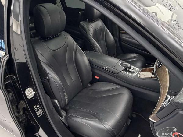 Black Mercedes-Benz S 350 2014 in Vilnius, with an engine capacity of 2.99 L and mileage of 455 thousand km for 15900 €, photo 9 on AUTOMOTO.COM.LV
