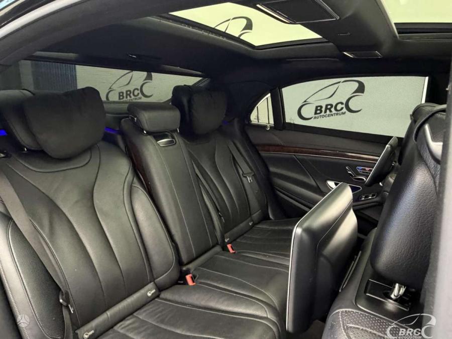 Black Mercedes-Benz S 350 2014 in Vilnius, with an engine capacity of 2.99 L and mileage of 455 thousand km for 15900 €, photo 14 on AUTOMOTO.COM.LV