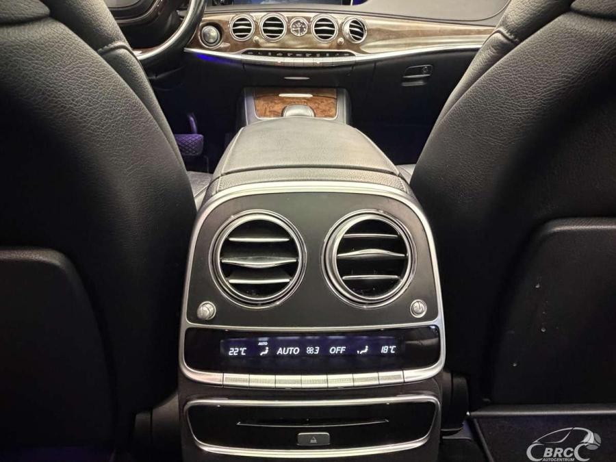 Black Mercedes-Benz S 350 2014 in Vilnius, with an engine capacity of 2.99 L and mileage of 455 thousand km for 15900 €, photo 18 on AUTOMOTO.COM.LV