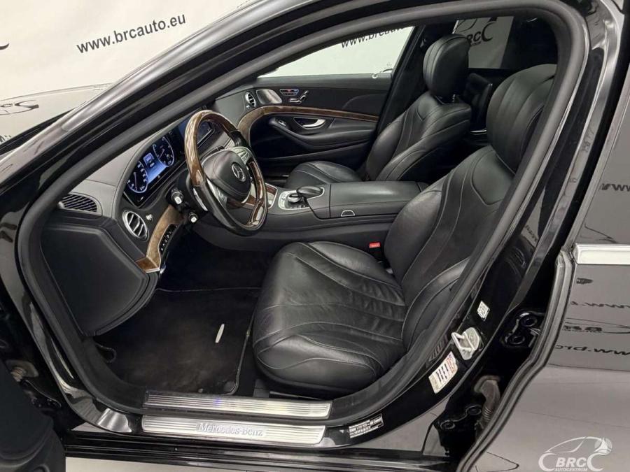 Black Mercedes-Benz S 350 2014 in Vilnius, with an engine capacity of 2.99 L and mileage of 455 thousand km for 15900 €, photo 25 on AUTOMOTO.COM.LV