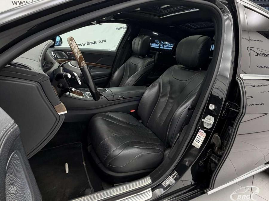 Black Mercedes-Benz S 350 2014 in Vilnius, with an engine capacity of 2.99 L and mileage of 455 thousand km for 15900 €, photo 27 on AUTOMOTO.COM.LV