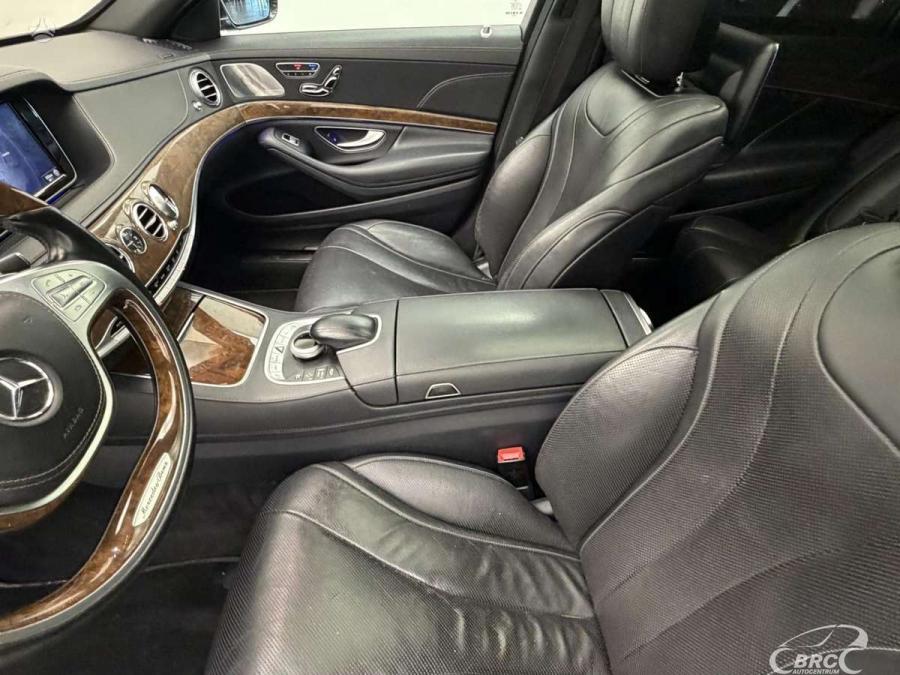 Black Mercedes-Benz S 350 2014 in Vilnius, with an engine capacity of 2.99 L and mileage of 455 thousand km for 15900 €, photo 28 on AUTOMOTO.COM.LV
