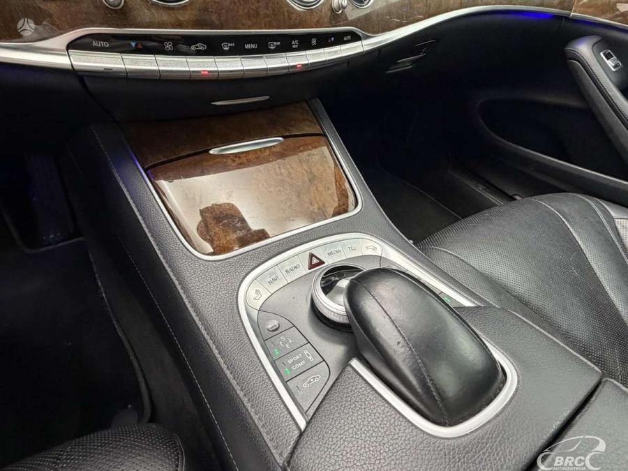 Black Mercedes-Benz S 350 2014 in Vilnius, with an engine capacity of 2.99 L and mileage of 455 thousand km for 15900 €, photo 31 on AUTOMOTO.COM.LV