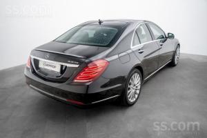 Black Mercedes-Benz S 350 2014 in Tallinn, with an engine capacity of 3.00 L and mileage of 142 thousand km for 24999 €, photo 6 on AUTOMOTO.COM.LV