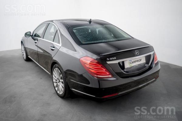 Black Mercedes-Benz S 350 2014 in Tallinn, with an engine capacity of 3.00 L and mileage of 142 thousand km for 24999 €, photo 7 on AUTOMOTO.COM.LV