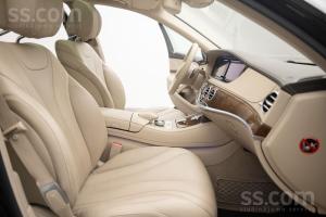 Black Mercedes-Benz S 350 2014 in Tallinn, with an engine capacity of 3.00 L and mileage of 142 thousand km for 24999 €, photo 13 on AUTOMOTO.COM.LV