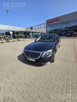 Black Mercedes-Benz S 350 2014 in Riga, with an engine capacity of 3.00 L and mileage of 270 thousand km for 19700 €, photo  on AUTOMOTO.COM.LV