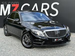 Black Mercedes-Benz S 350 2014 in Riga, with an engine capacity of 3.00 L and mileage of 184 thousand km for 25990 €, photo 3 on AUTOMOTO.COM.LV