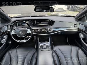 Black Mercedes-Benz S 350 2014 in Riga, with an engine capacity of 3.00 L and mileage of 184 thousand km for 25990 €, photo 7 on AUTOMOTO.COM.LV