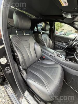 Black Mercedes-Benz S 350 2014 in Riga, with an engine capacity of 3.00 L and mileage of 184 thousand km for 25990 €, photo 8 on AUTOMOTO.COM.LV