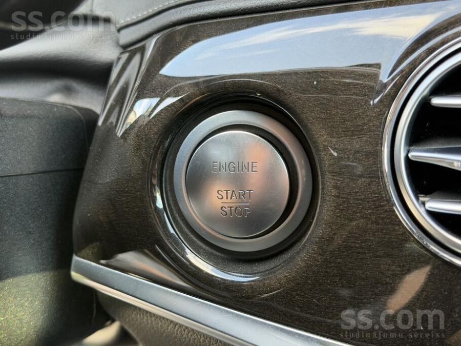 Black Mercedes-Benz S 350 2014 in Riga, with an engine capacity of 3.00 L and mileage of 184 thousand km for 25990 €, photo 16 on AUTOMOTO.COM.LV