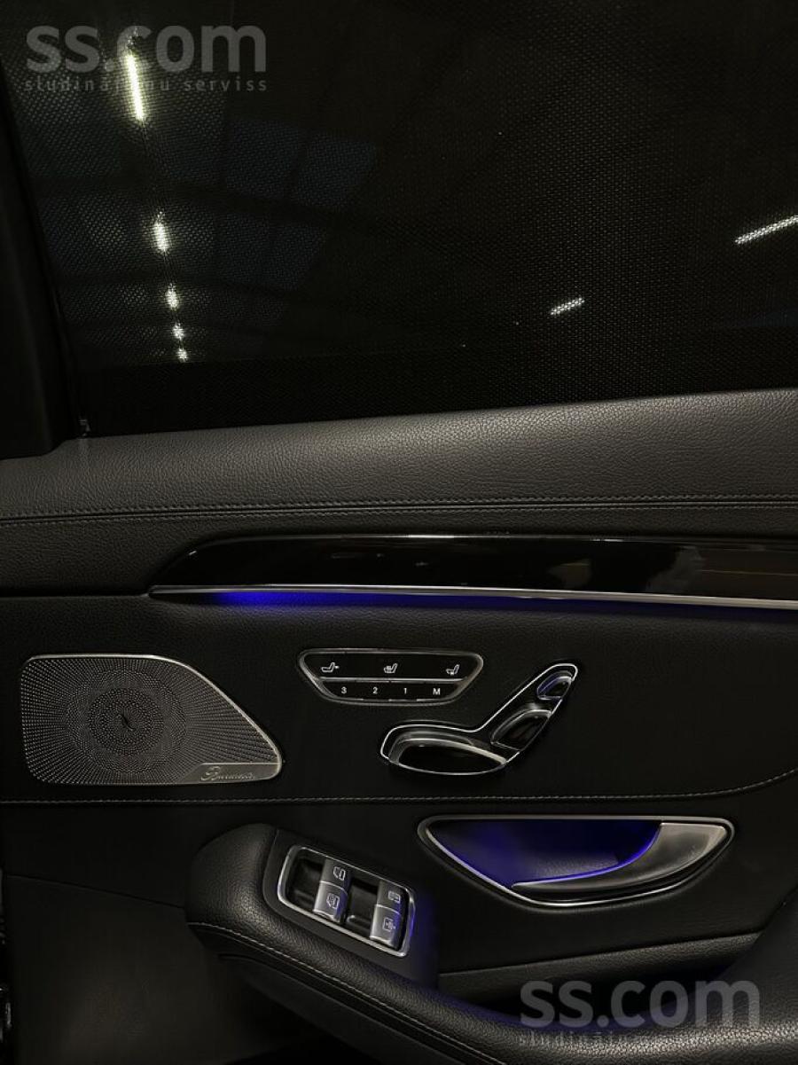 Melns Mercedes-Benz S 350 2014 Rīga, ar dzinēja tilpumu 3.00 L un nobraukumu 198 tūkst. km par 32700 €, foto 19 vietnē AUTOMOTO.COM.LV