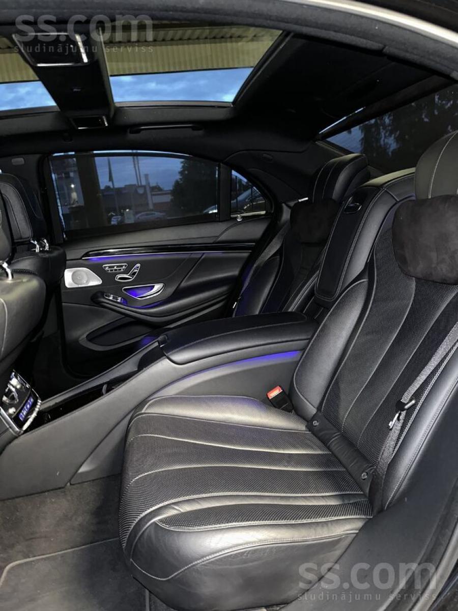 Melns Mercedes-Benz S 350 2014 Rīga, ar dzinēja tilpumu 3.00 L un nobraukumu 198 tūkst. km par 32700 €, foto 18 vietnē AUTOMOTO.COM.LV